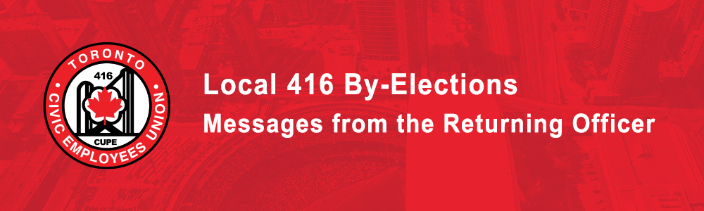 Local 416 By-Elections – Messages from the Returning Officer – TCEU ...