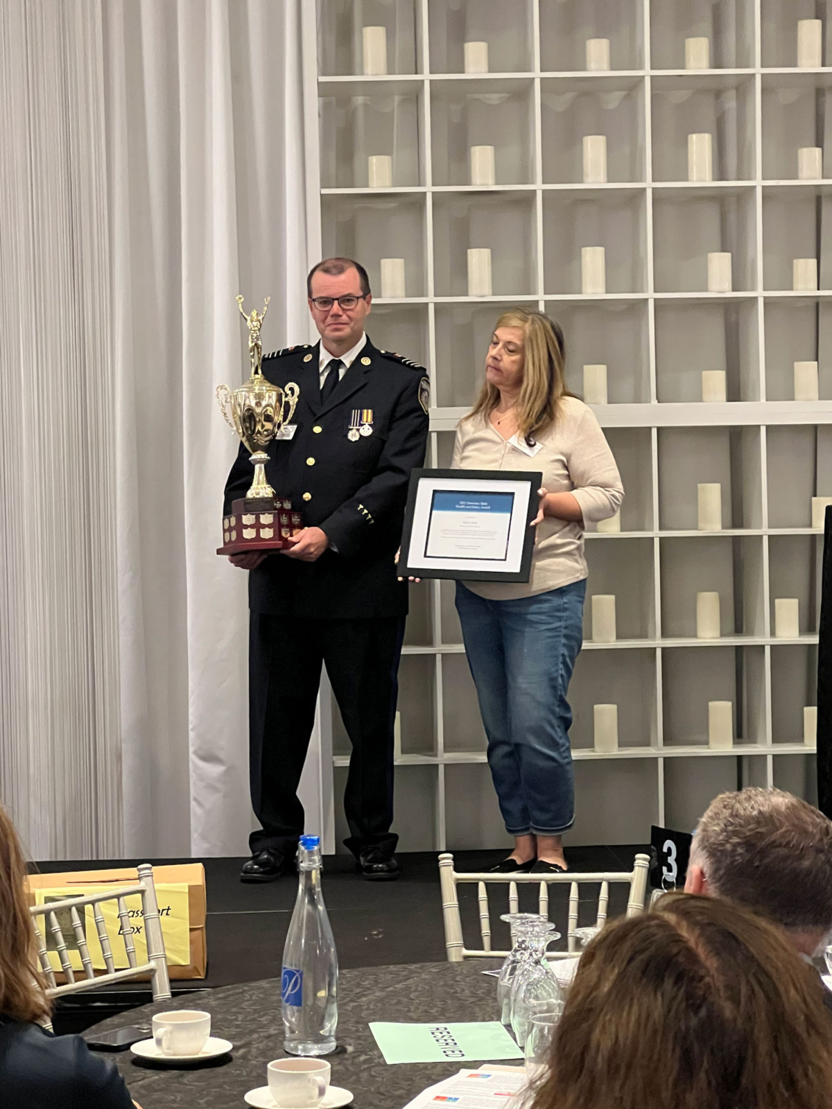 Toronto Parammedic, Bryan Rusk, receiving the City of Toronto’s Domenic ...