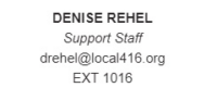 Contact - TCEU Local 416